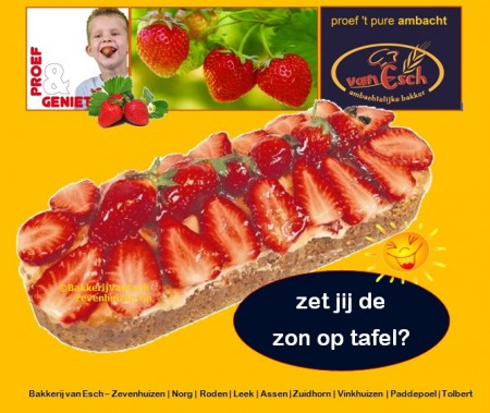 verse aardbeien slof :: Bakkerij van Esch