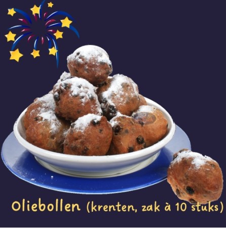 Oliebol met krenten / rozijnen :: Bakkerij van Esch